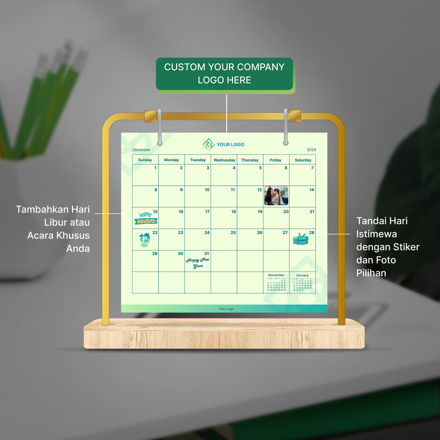 Solusi Cetak Kalender 2024 - Free Design Dan Free Sample